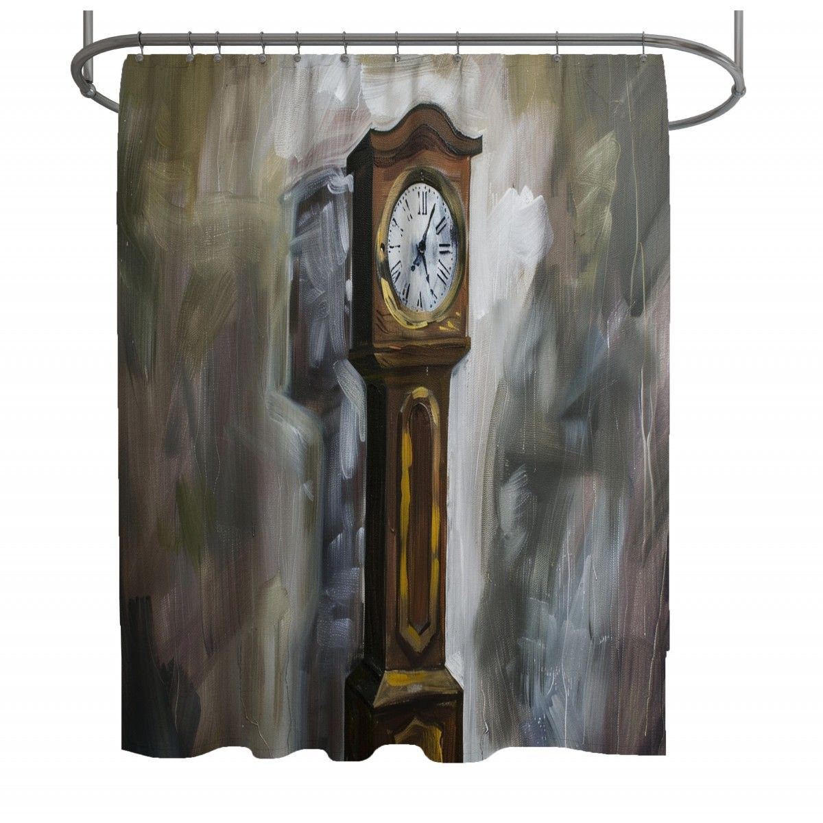 Latitude Run® Grandfather clock Shower Curtain - Objects Bathroom Decor ...