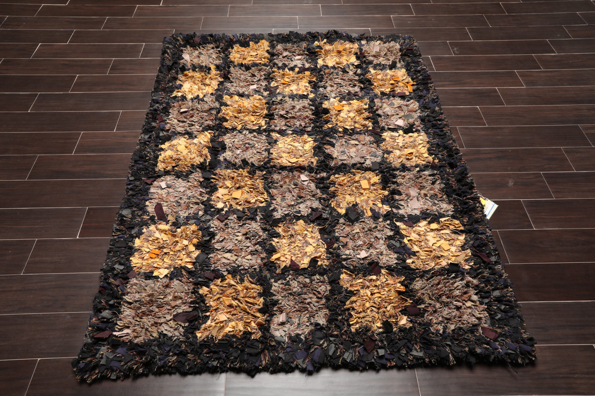 Wildon Home® Stoutsville Hand Hooked Cotton Black Rug | Wayfair
