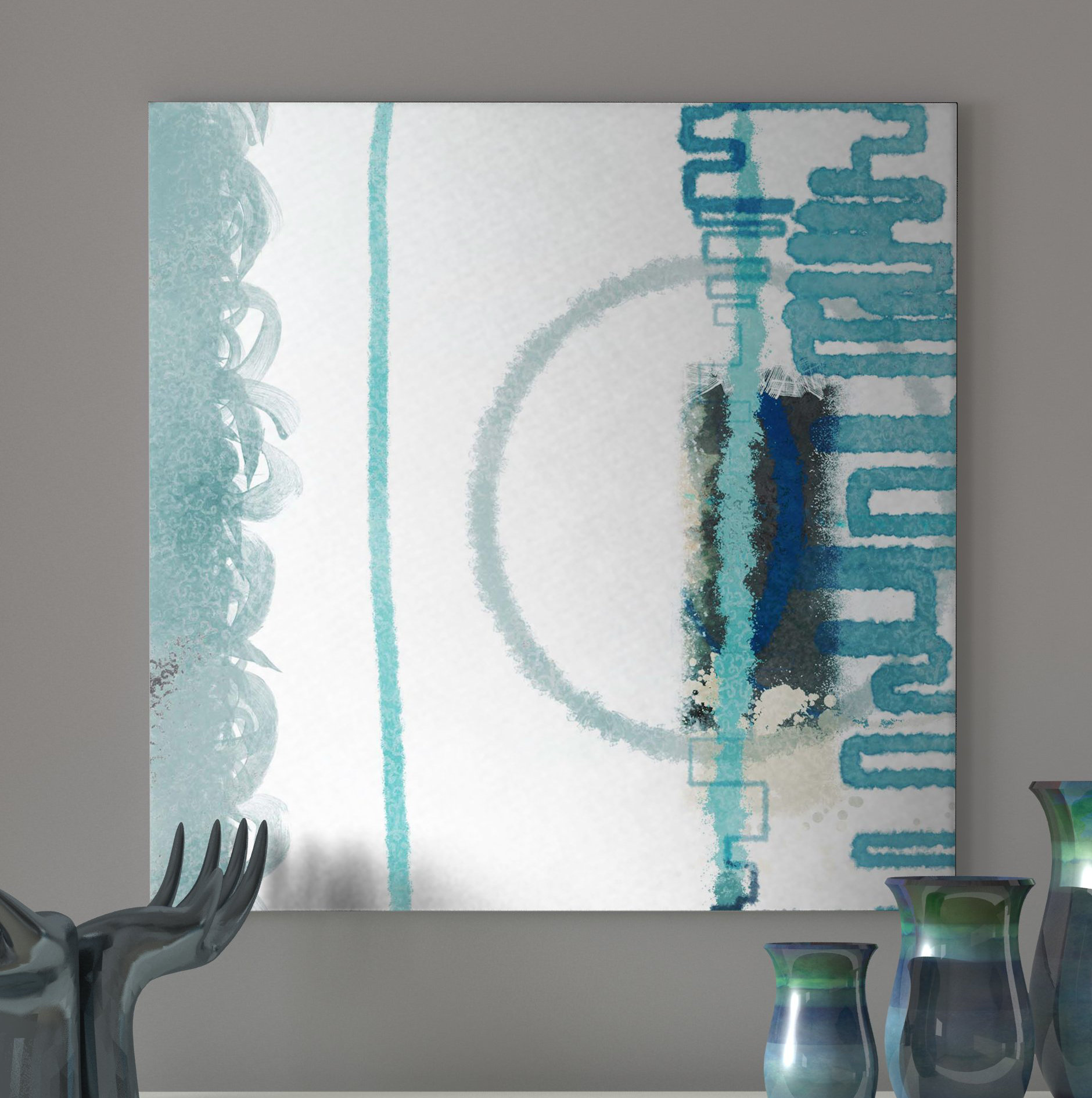 Wrought Studio Munchy Smashing - Wrapped Canvas Painting Print | Wayfair
