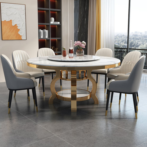 Round Seats 6 Kitchen & Dining Room Sets, Dining Table Sets You'll Love