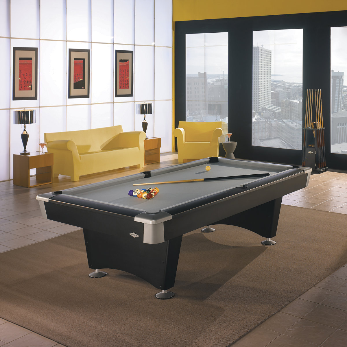 Brunswick Billiards Boca 8' Slate Pool Table with Professional ...