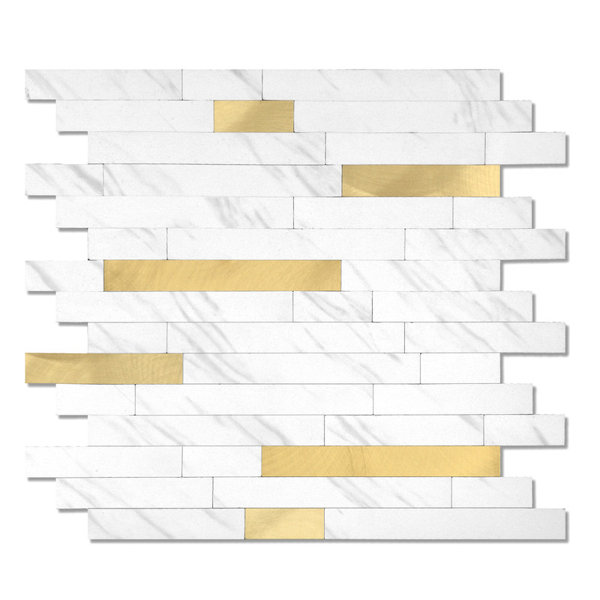 Reovatile 6x12 Inch PVC Peel and Stick Backsplash Tiles with Stone ...