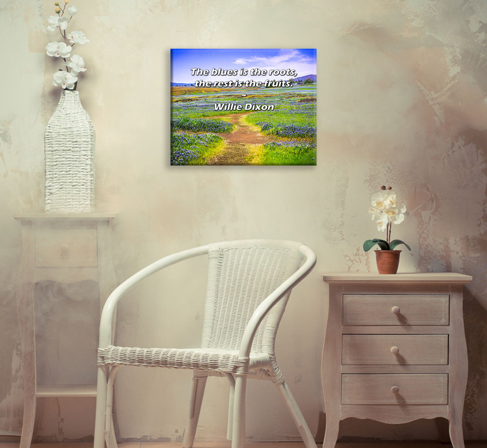 Astoria Grand Artsy Quote "The blues is the roots, the rest is the ...