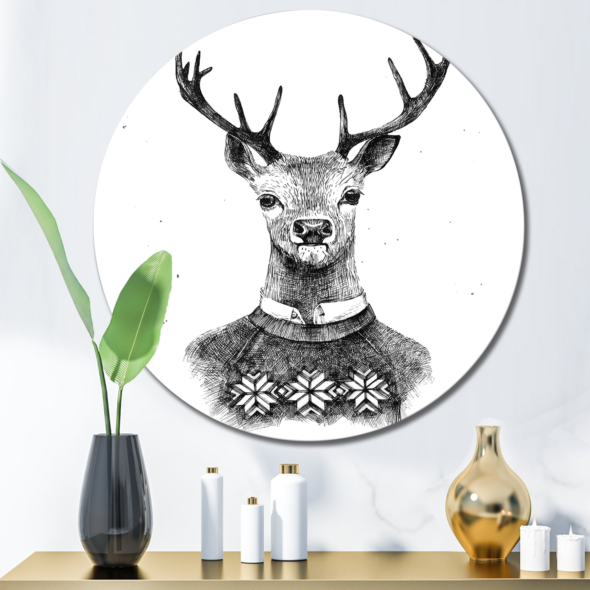 Loon Peak® Deer In Kneated Sweater " Deer In Kneated Sweater ...