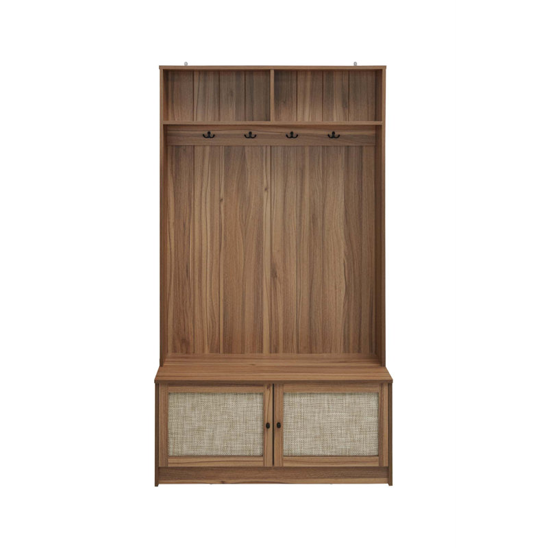 Siscar Lands Entrance Wardrobe With Bench And Cabinet | Wayfair