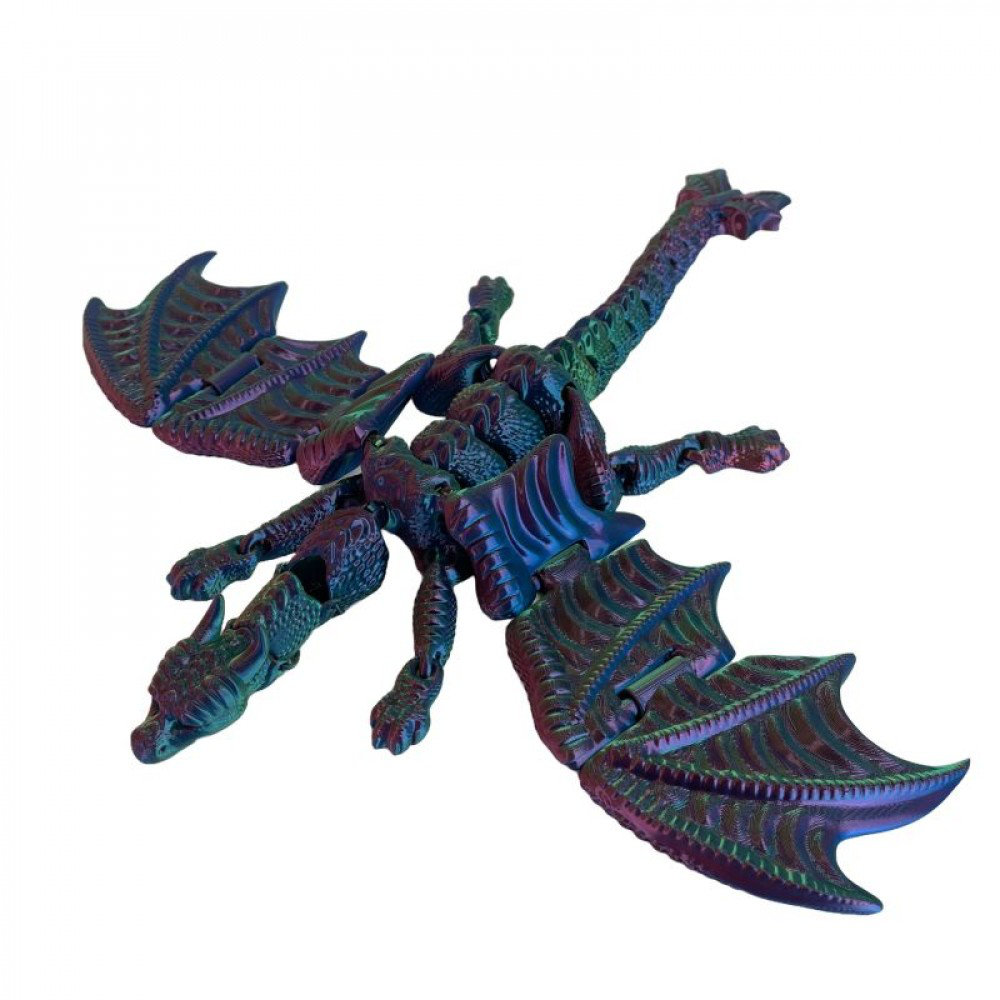 Trinx 3D Printed Winged Dragon Finger Puppet Figurine | Wayfair