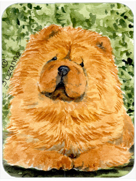 Red Barrel Studio® Brown Chow Chow Rectangle Green Glass Cutting Board ...