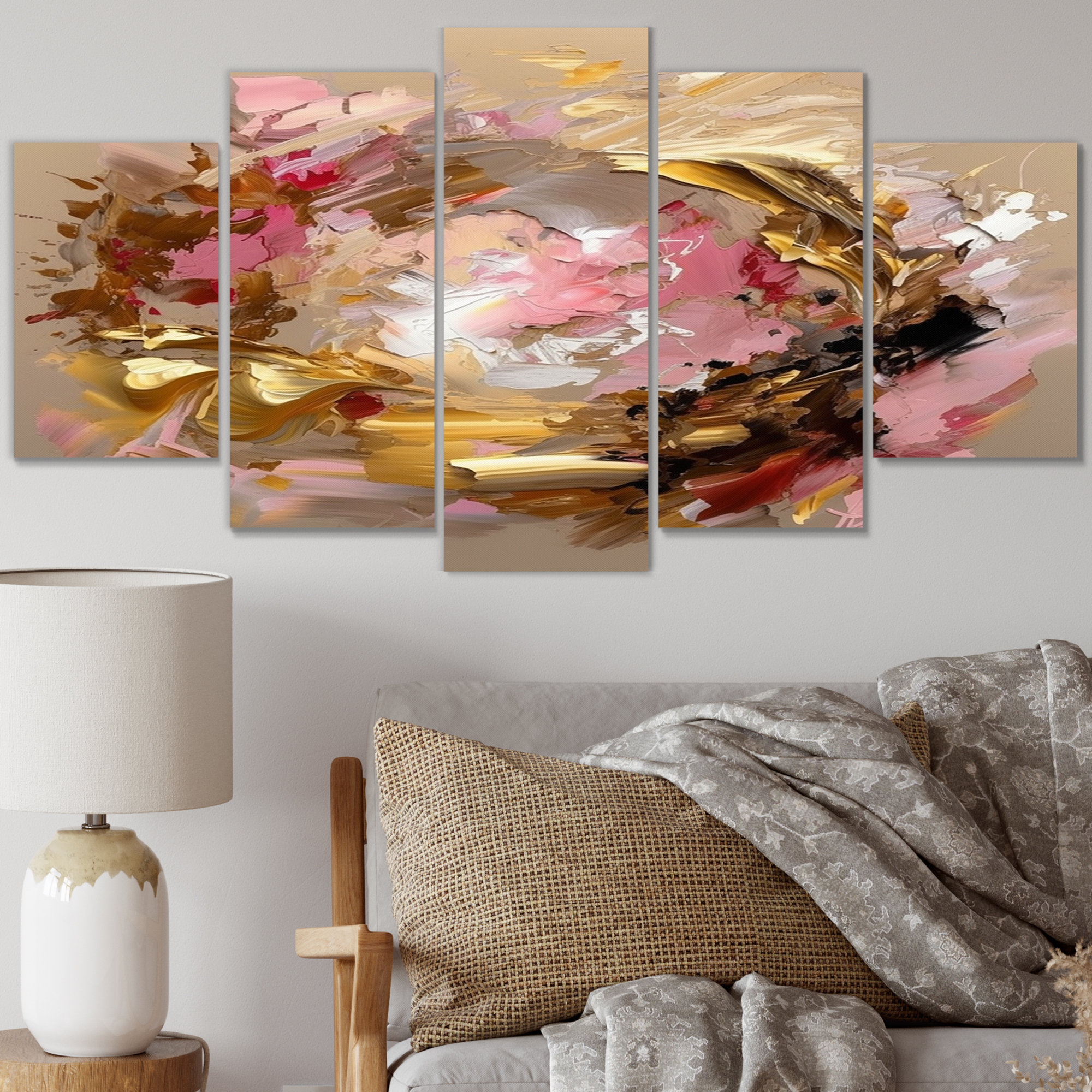 Everly Quinn Glam Revelations Abstract Expressionism - Abstract Wall ...