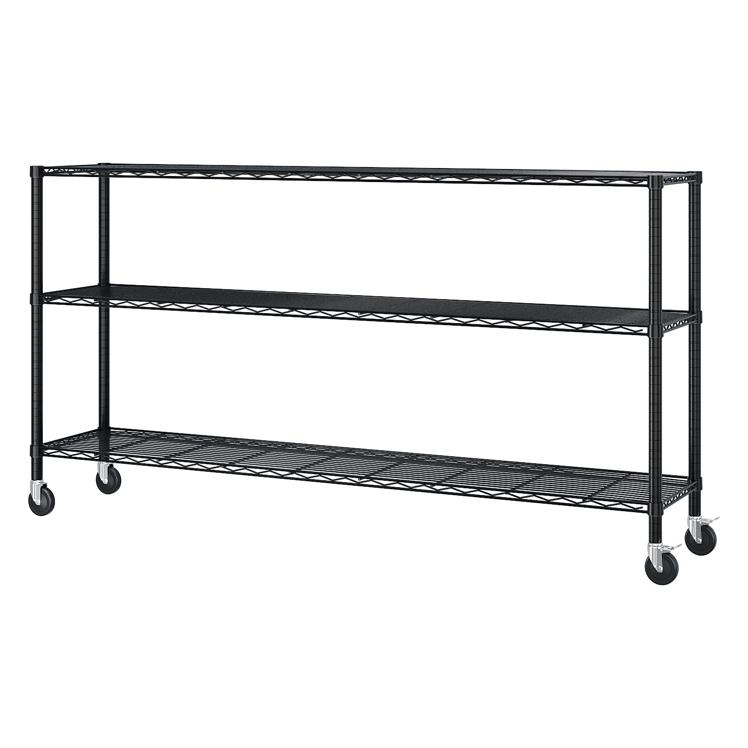 Ivy Bronx 5-Tier Adjustable Tier Spacing With Adjustable Casters ...