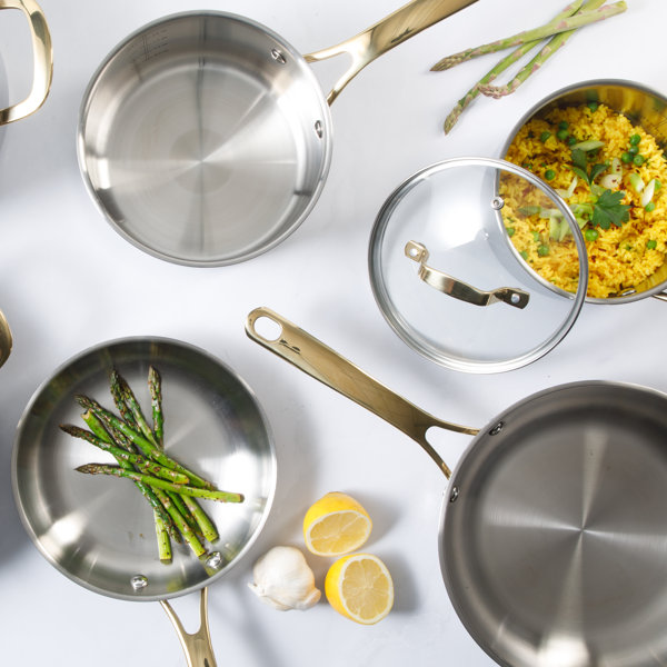 Martha Stewart 10 Pieces Stainless Steel Cookware Set "& Reviews" | Wayfair