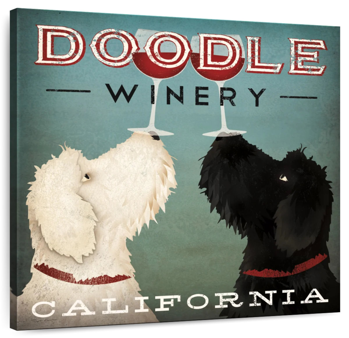 Ebern Designs Tergel Doodle Wine | Wayfair