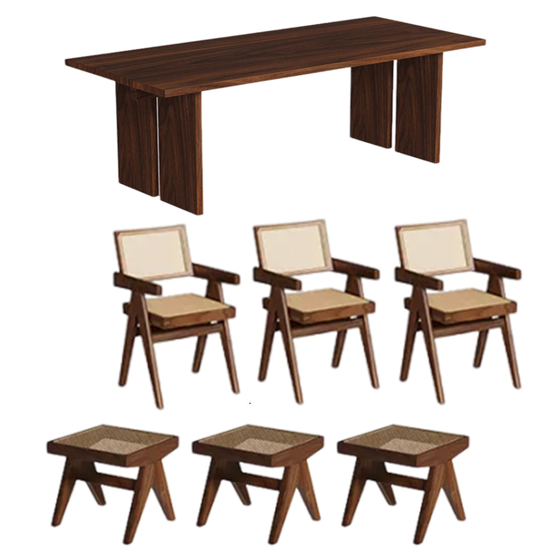 Table Treasures.e Rectangular Dining Set | Wayfair