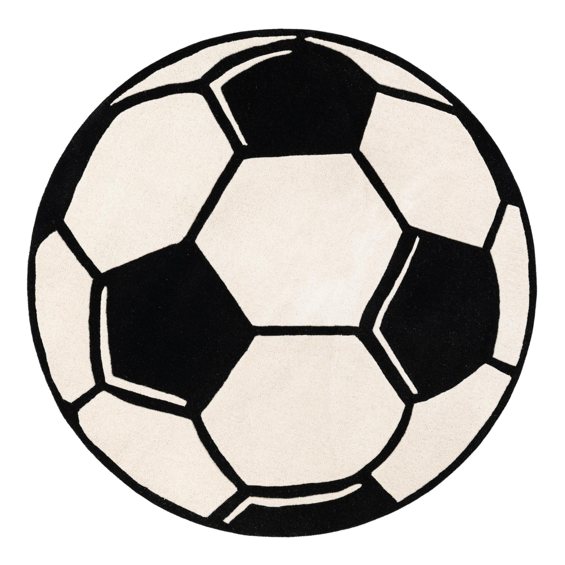 Unique Loom Soccer Ball Playtime Kids Wool Rug | Wayfair