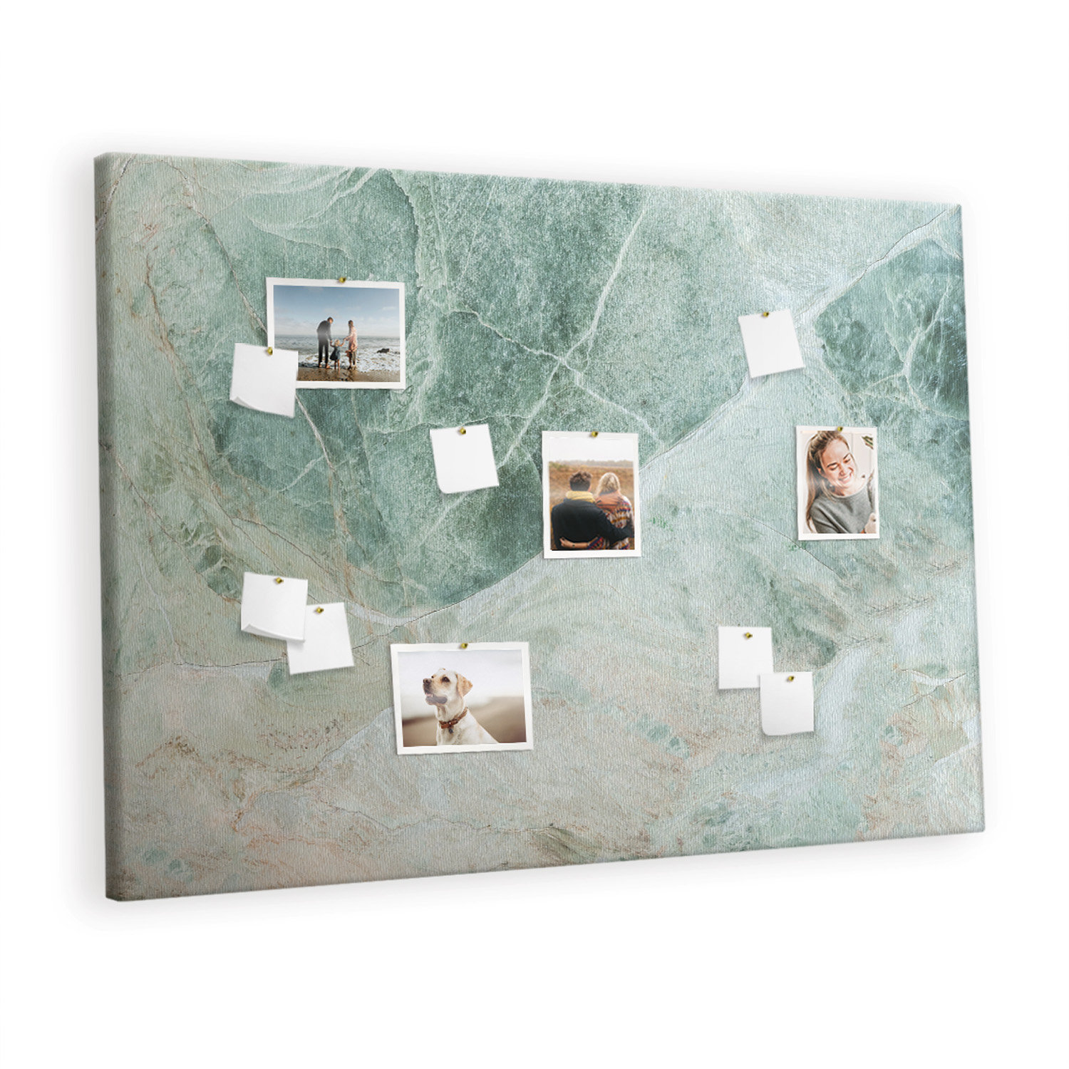 East Urban Home Brieux Wall Mounted Cork Board with Print Wall Pin ...