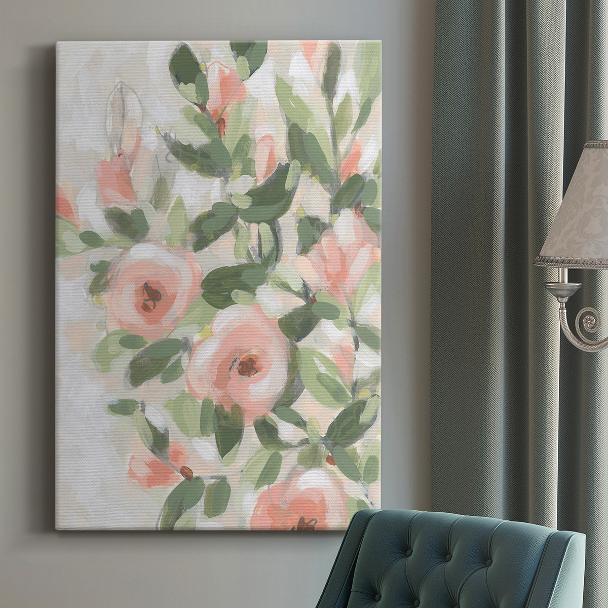 Red Barrel Studio® Rose Bower - Wrapped Canvas Graphic Art | Wayfair