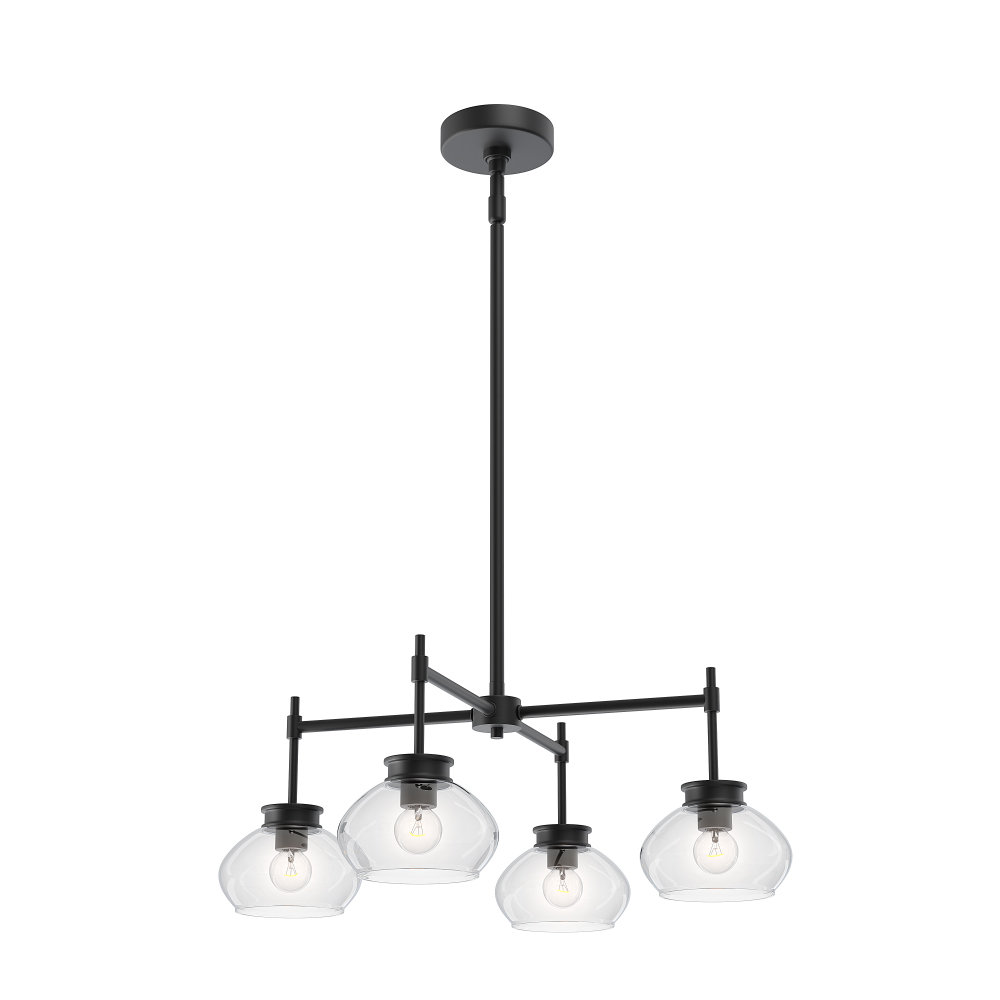 SKYX Platforms Kinsmon Plug & Play 4-Light Chandelier in Transitional ...