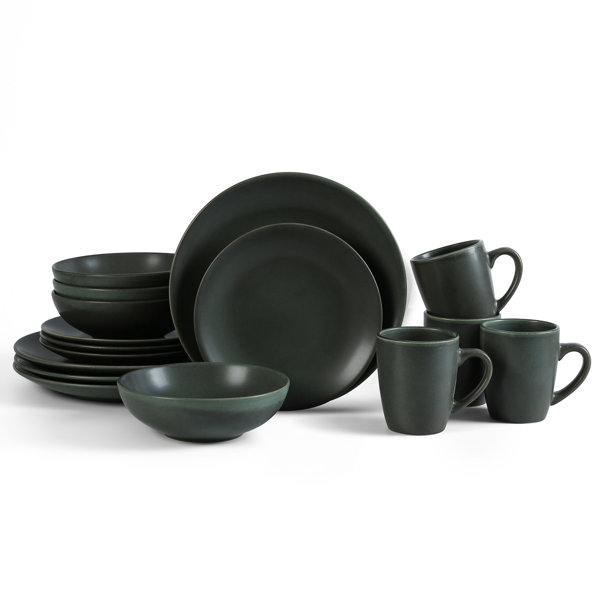 Stone Lain Stone 16-Piece Dinnerware Set Stoneware & Reviews | Wayfair