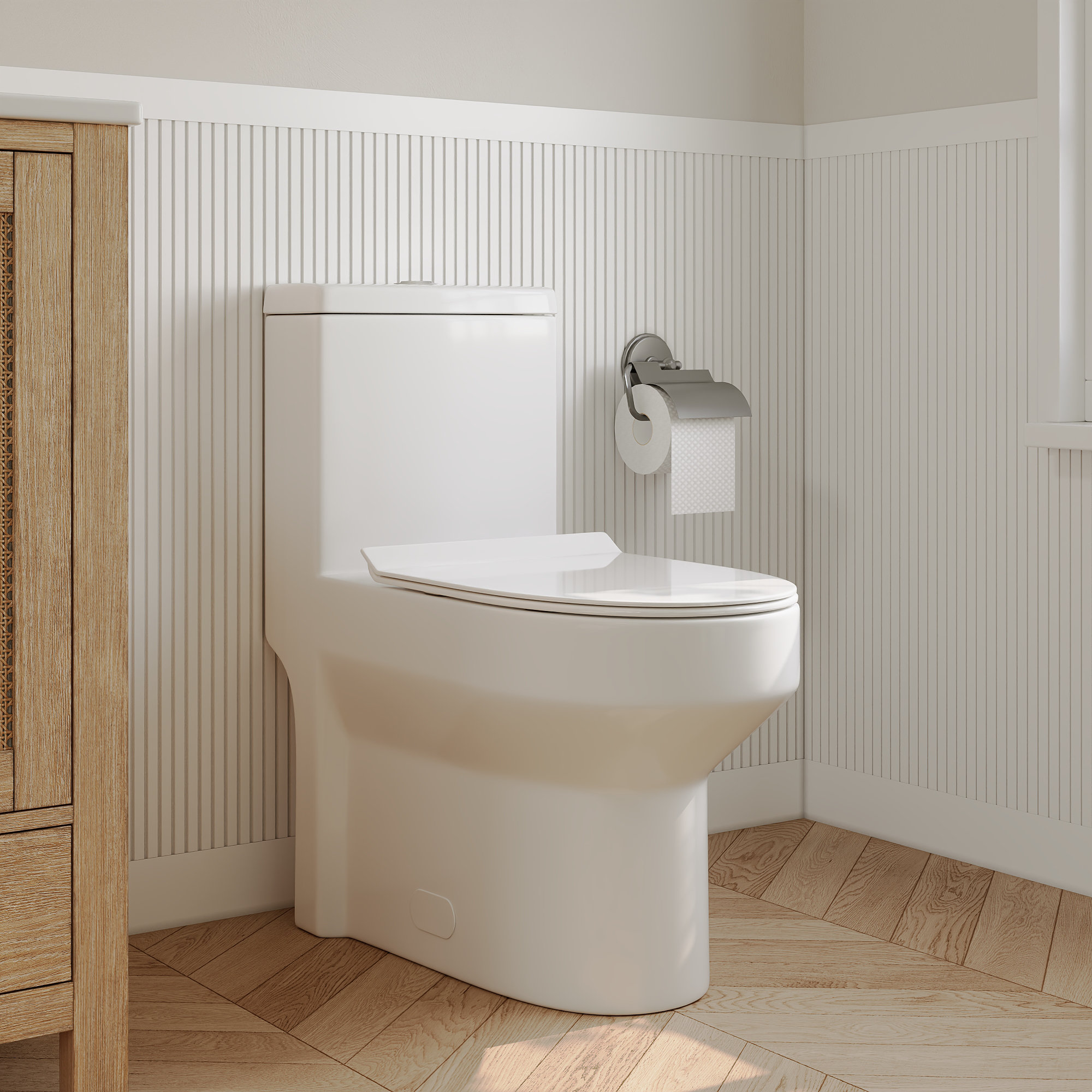 DeerValley Compact ADA Toilet with High-Efficiency Dual Flush, Comfort ...