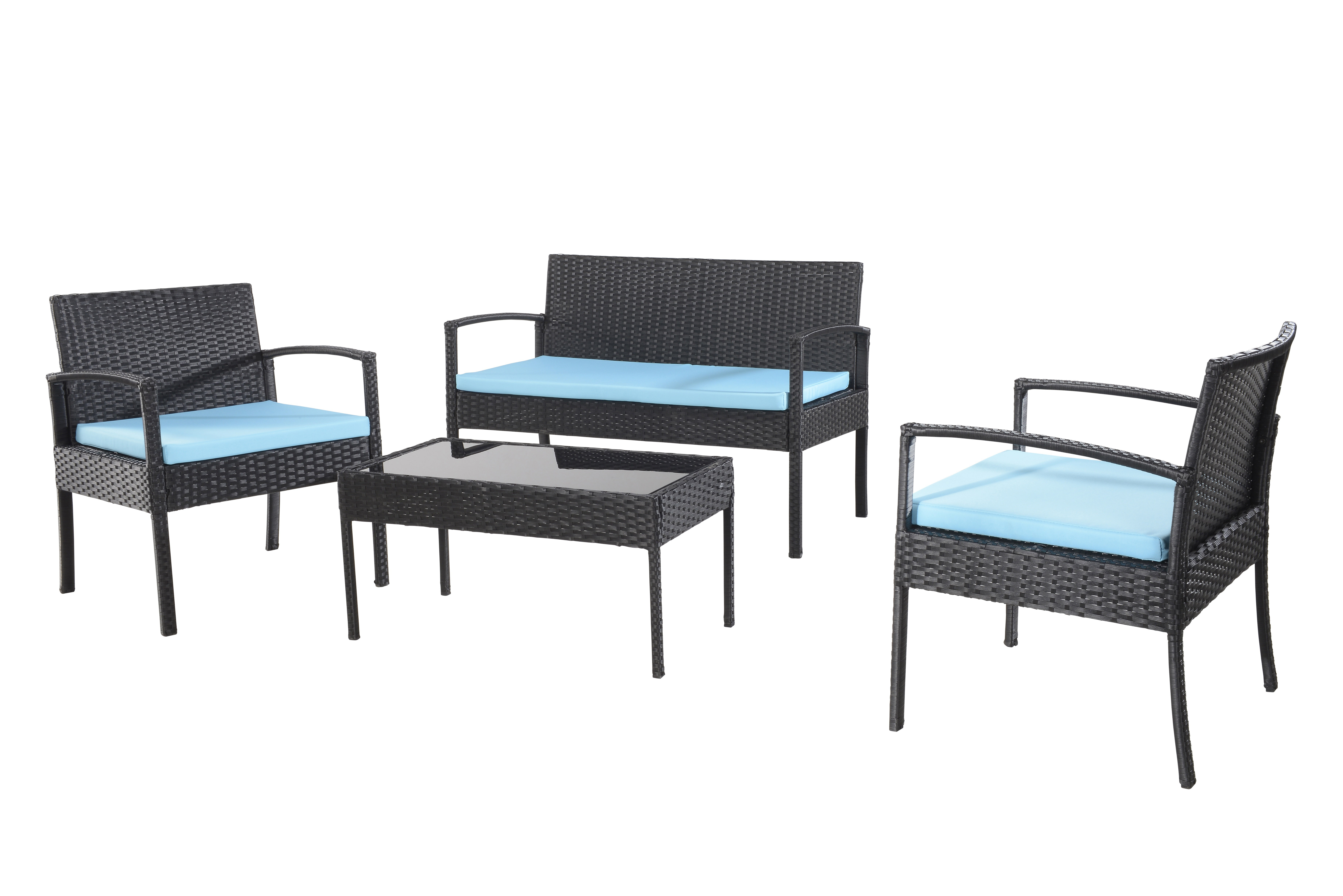 Winston Porter Gabriella-Frances 4 Piece Sofa Seating Group with ...