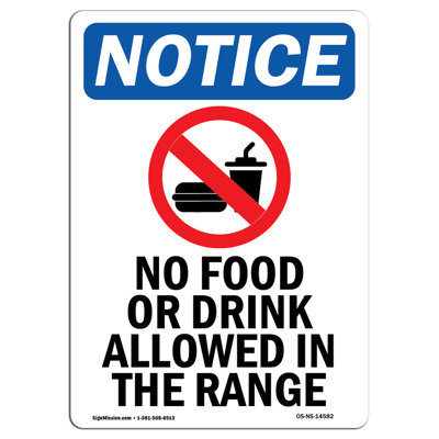 SignMission No Food or Drink Allowed Sign with Symbol | Wayfair
