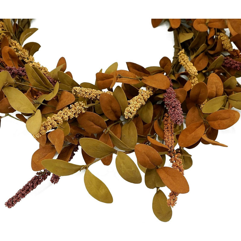 Primrue 20 inch Fall Wreath Autumn eucalyptus wreath harvest wreath ...