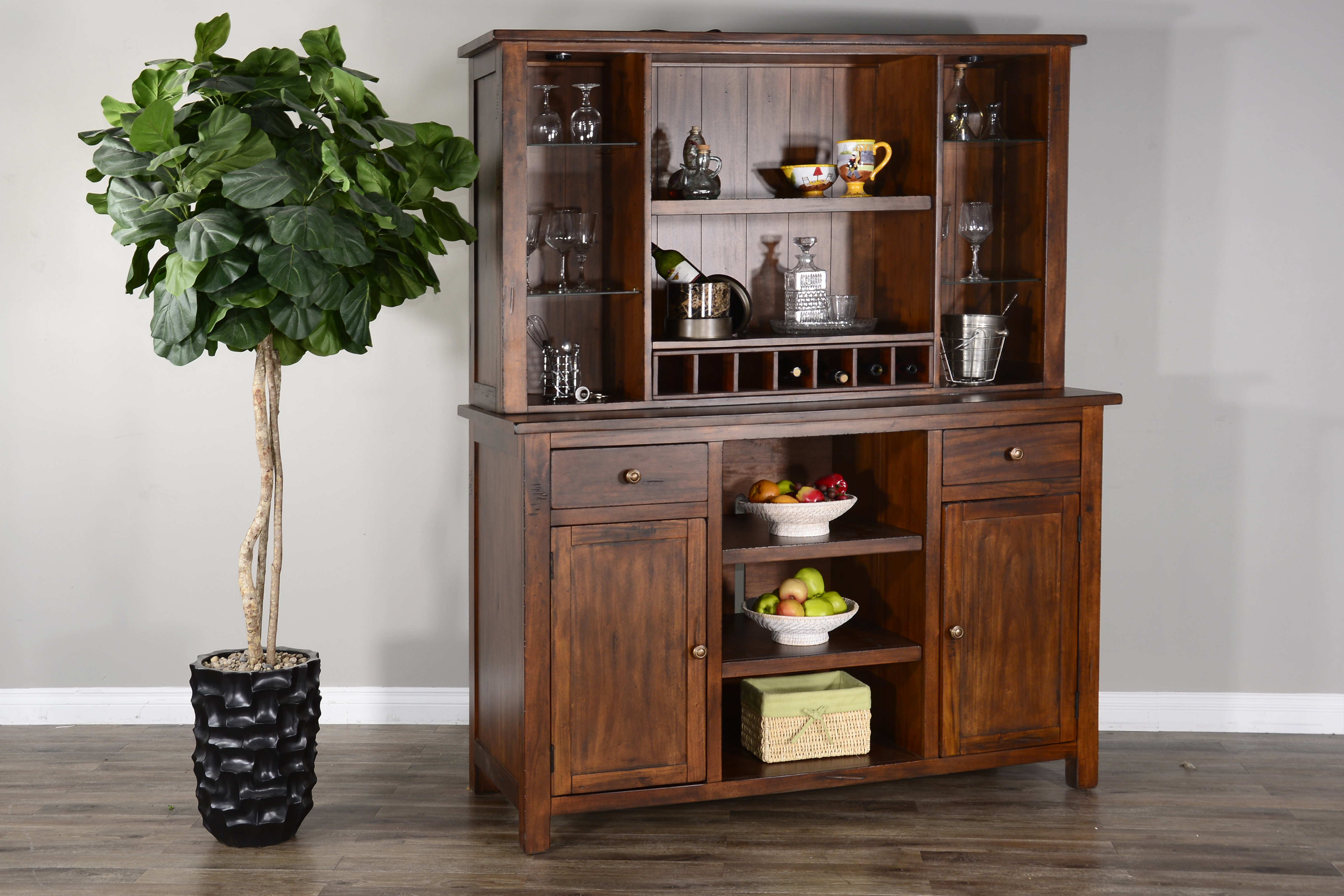 Loon Peak Tuscany 64" Back Bar Cabinet - Wayfair Canada