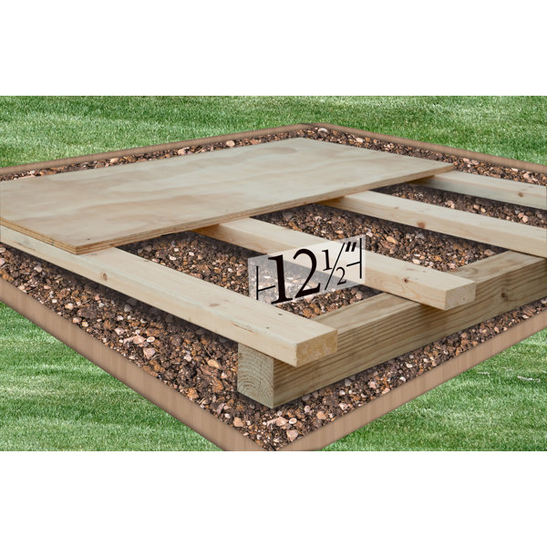 Alpine Structures EZ-Fit Sheds Solid + Manufactured Wood Foundation Kit ...