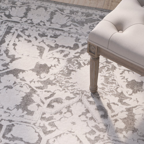 Laurel Foundry Modern Farmhouse Calidia Dark Gray/Cream Rug & Reviews ...