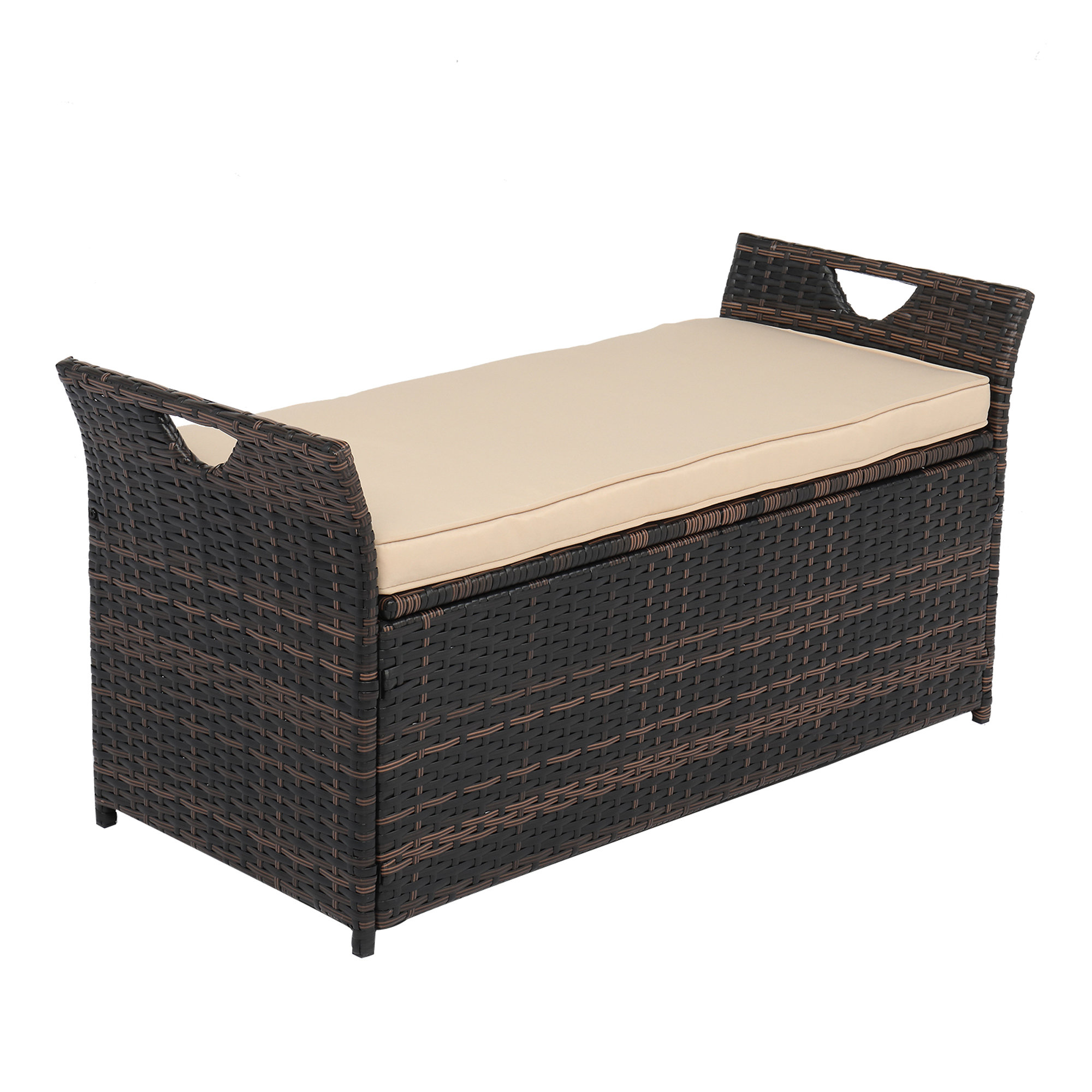 Latitude Run® Banc de jardin en osier Bammer - Wayfair Canada