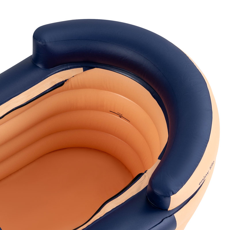 JOYDING 55.11" Portable Inflatable Tub Bathtub W/ Wireless Electric Air ...