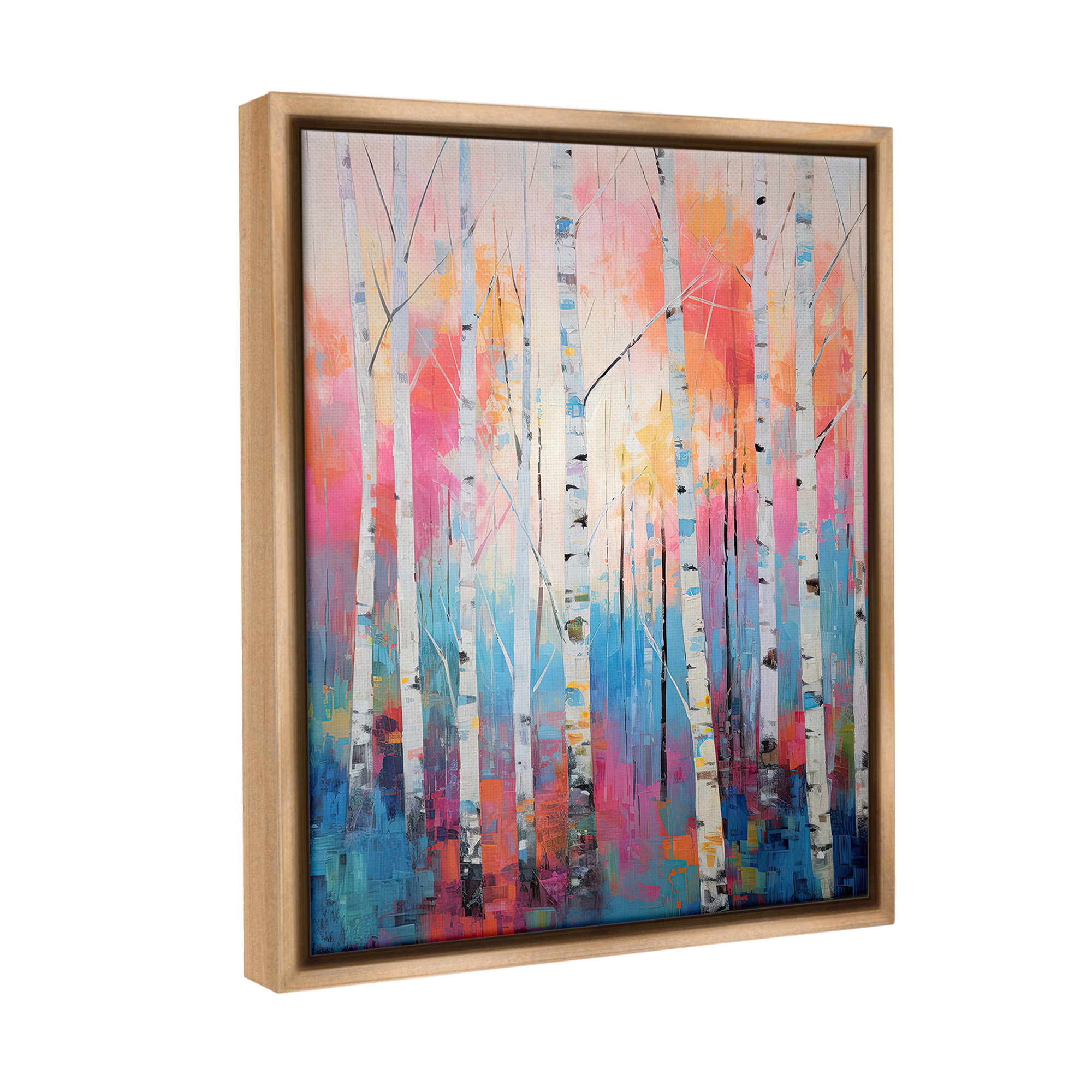 Red Barrel Studio Modern Hue Birch Forest Wall Art by Gina Kelly ...