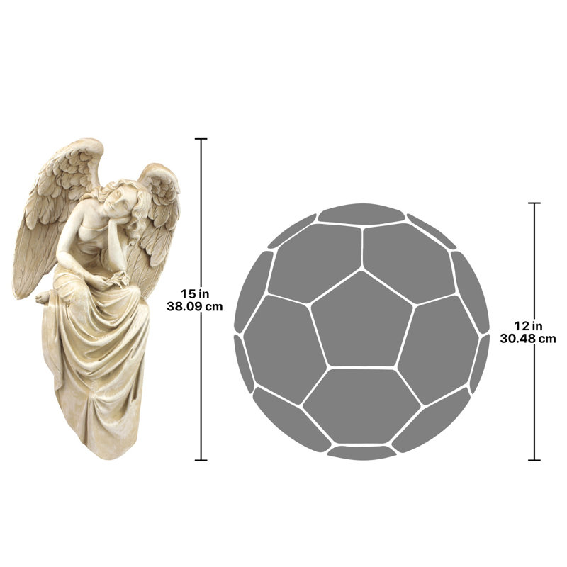 Design Toscano Resting Grace Sitting Angel Statue & Reviews | Wayfair