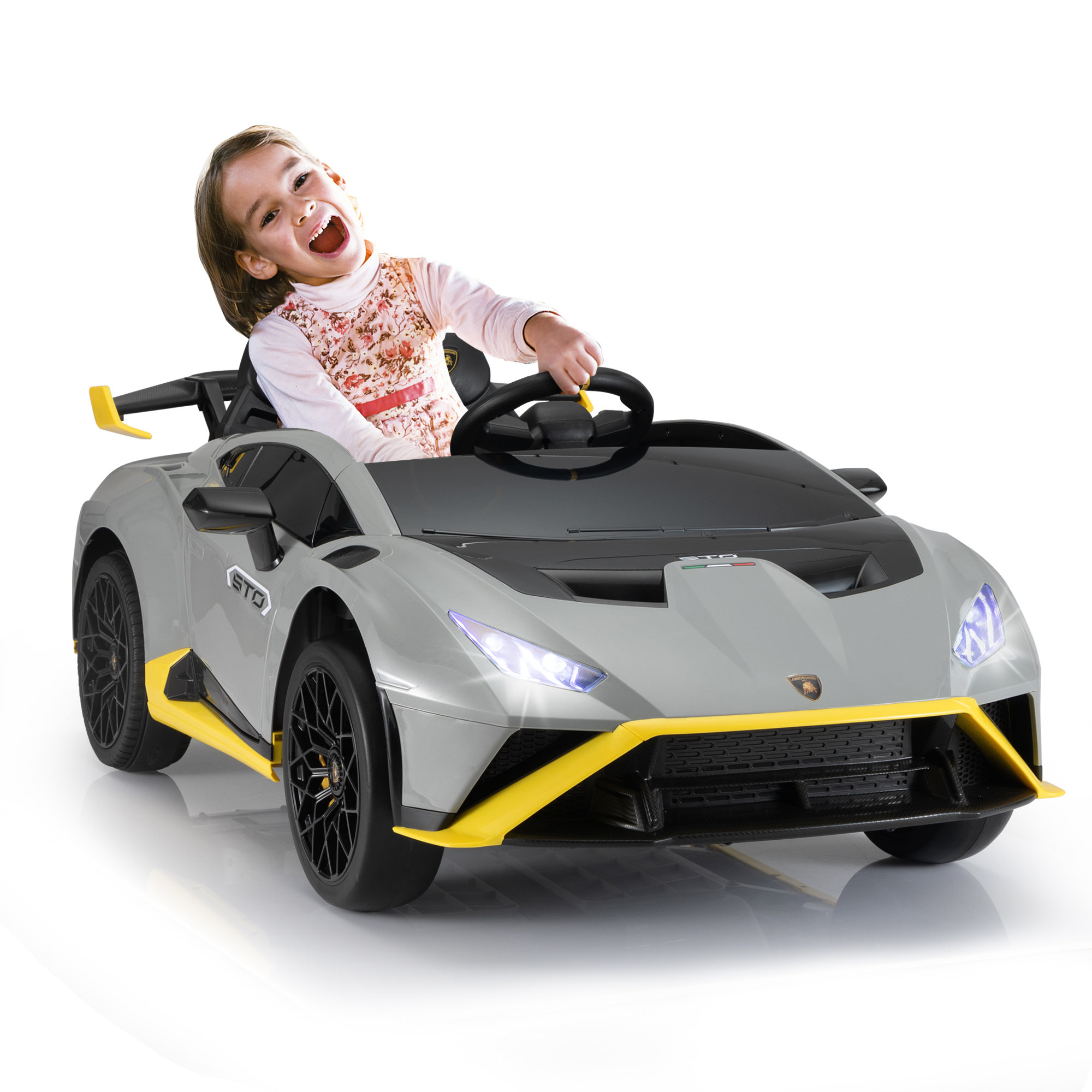 Allied Plush Inc 24V Kids Ride on Car Licensed Lamborghini Battery ...