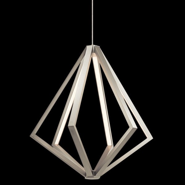 Mercer41 Django 6 - Light Dimmable LED Geometric Chandelier | Wayfair