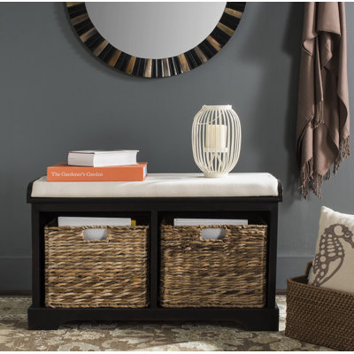 Wildon Home® Wood Storage Bench | Wayfair