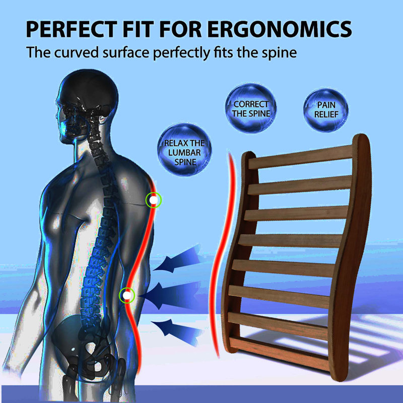 Jeltyprey Sauna Wood Backrest | Wayfair