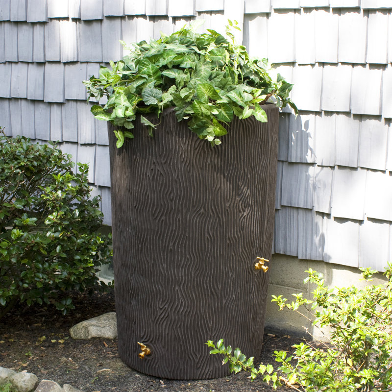 Good Ideas 90 Gallons Plastic Drainable Dual Overflow Planter Rain ...