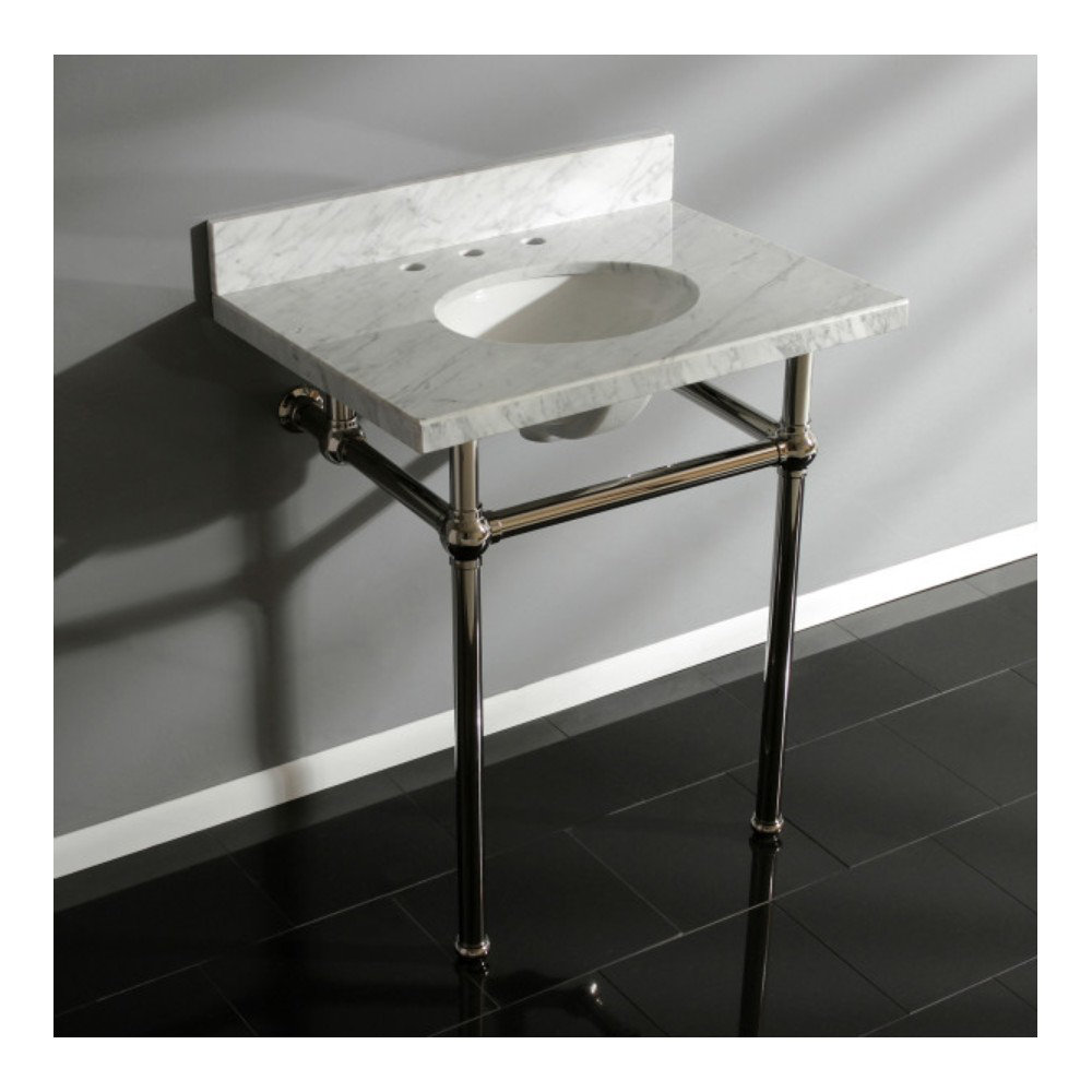 Kingston Brass Imperial Ceramic 36" Console Bathroom Sink with Overflow ...