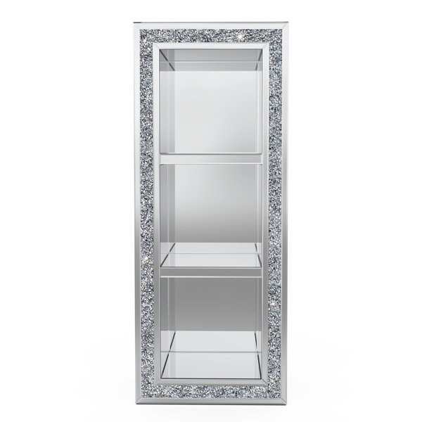 Everly Quinn Tipler Display Stand Mirrored Finished with Crushed ...