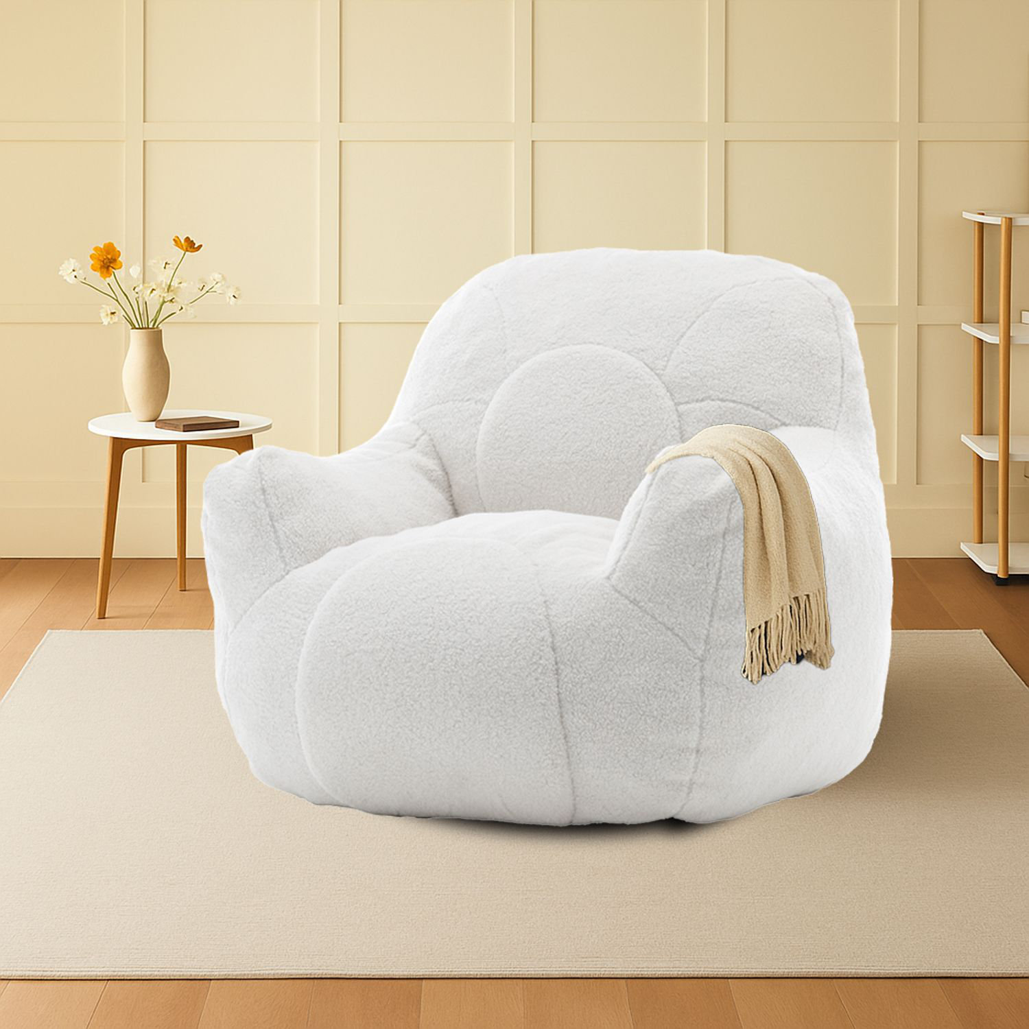Ivy Bronx Modern bean bag chair beanbag chair with soft Upholstery ...