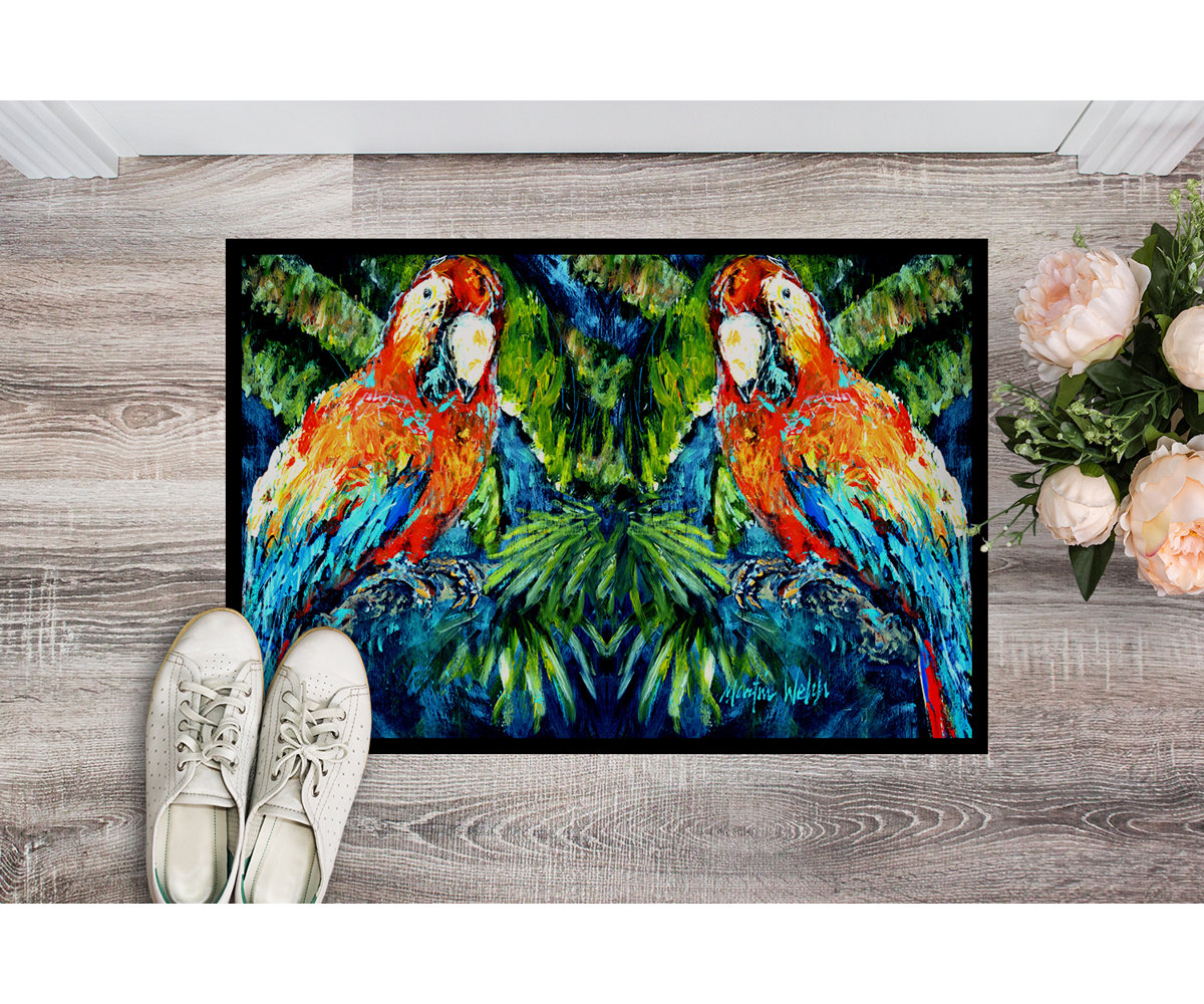 Bay Isle Home™ Epperly Parrots Yo Yo Mama Non-Slip Door Mat & Reviews ...