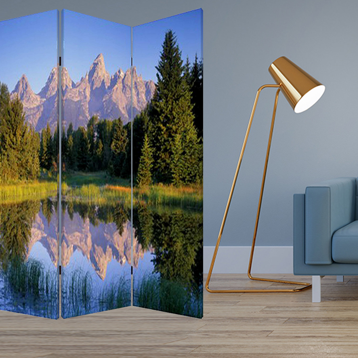 Millwood Pines Bramblett 48 X 72 Multi Color Wood Canvas Mountain Peaks ...