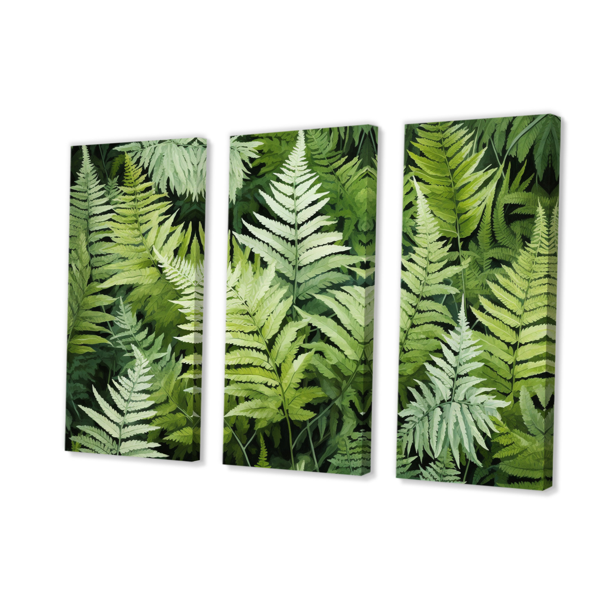 Bay Isle Home™ Ferns Enchanting Ferns II - Floral Wall Art Living Room ...