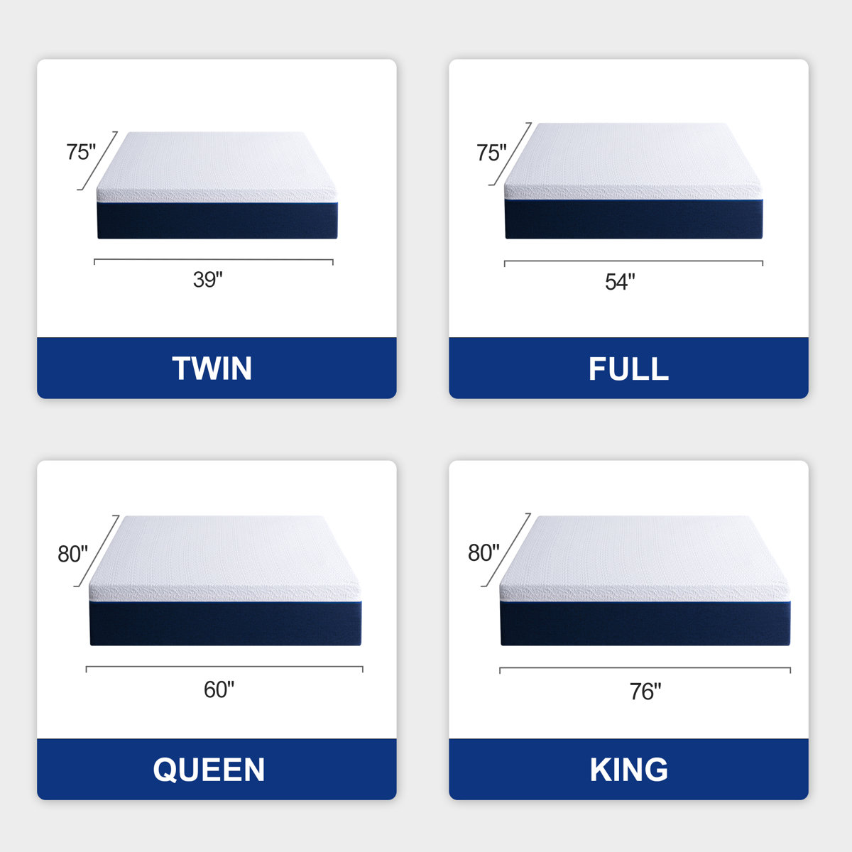 Alwyn Home Bondurant Medium Memory Foam Mattress, No Box Spring, Select ...