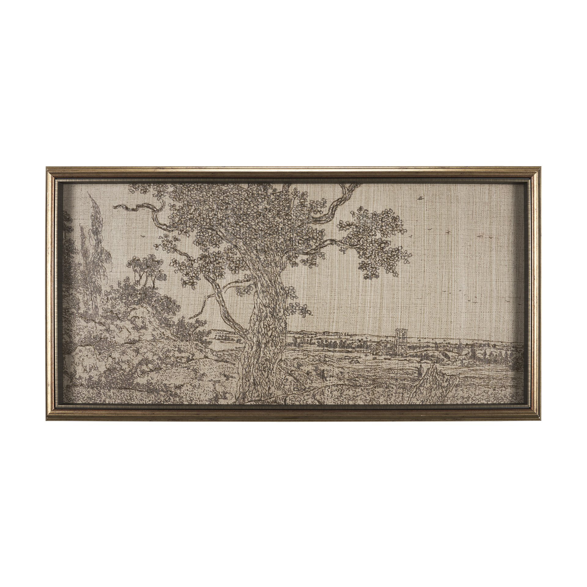 Wildon Home® Landscape With An Oak Tree By Hercules Segers A Hand Embellished Framed Decograph ...