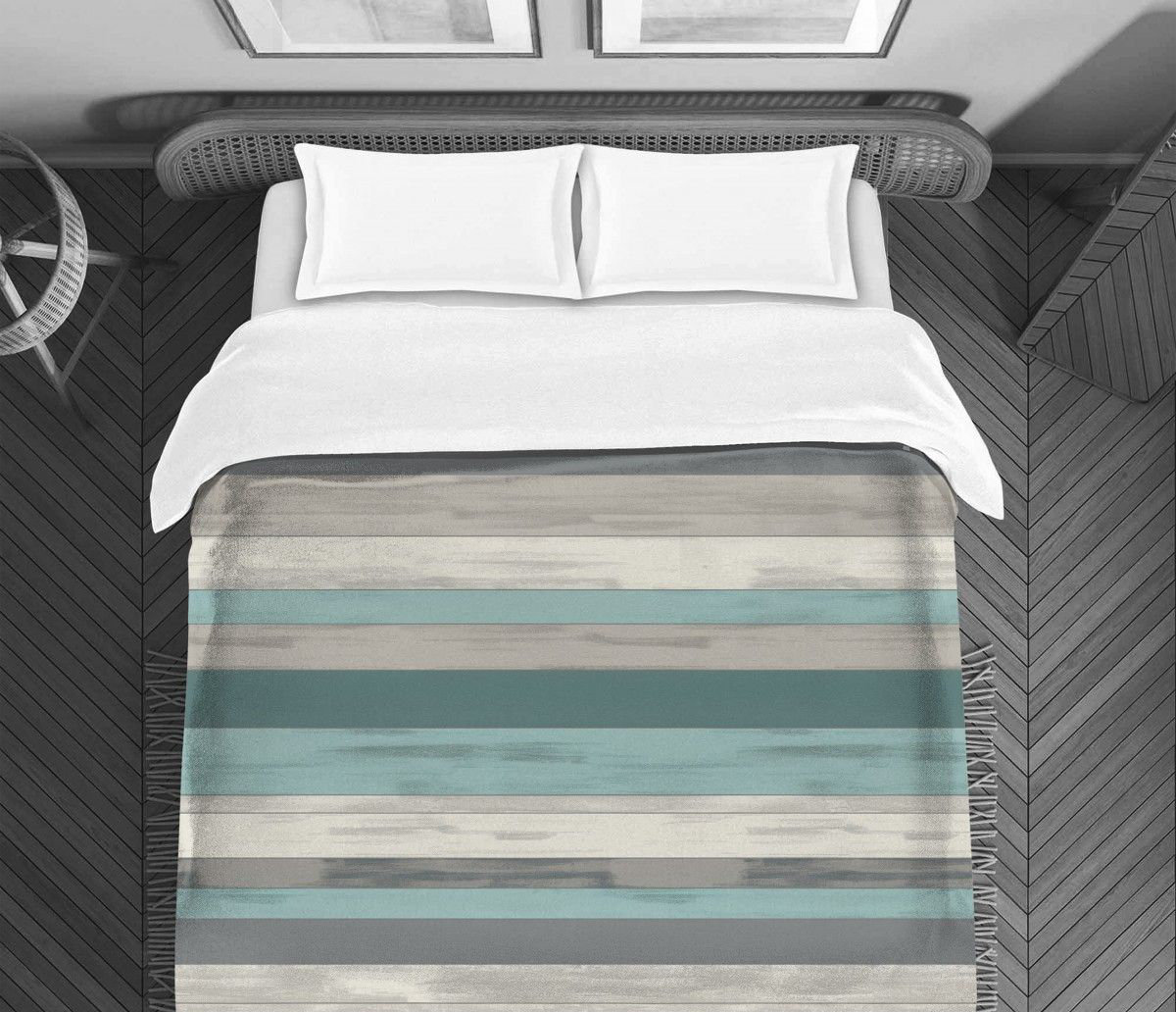 VisionDecor Horizontal Stripe Bedding | Wayfair