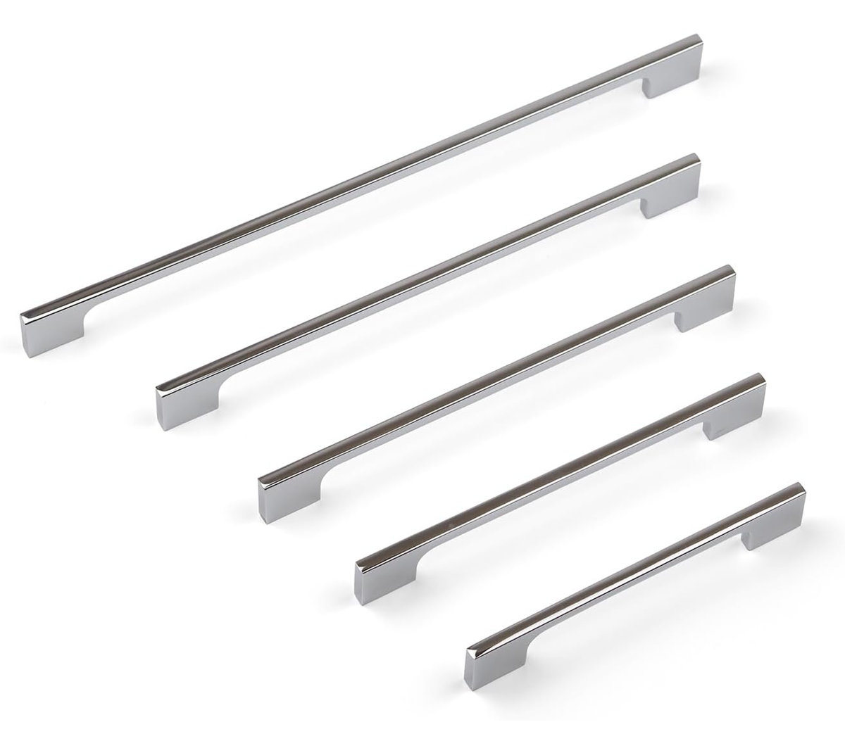 Handle & Home 128mm Polished Chrome Slim Handle | Wayfair.co.uk