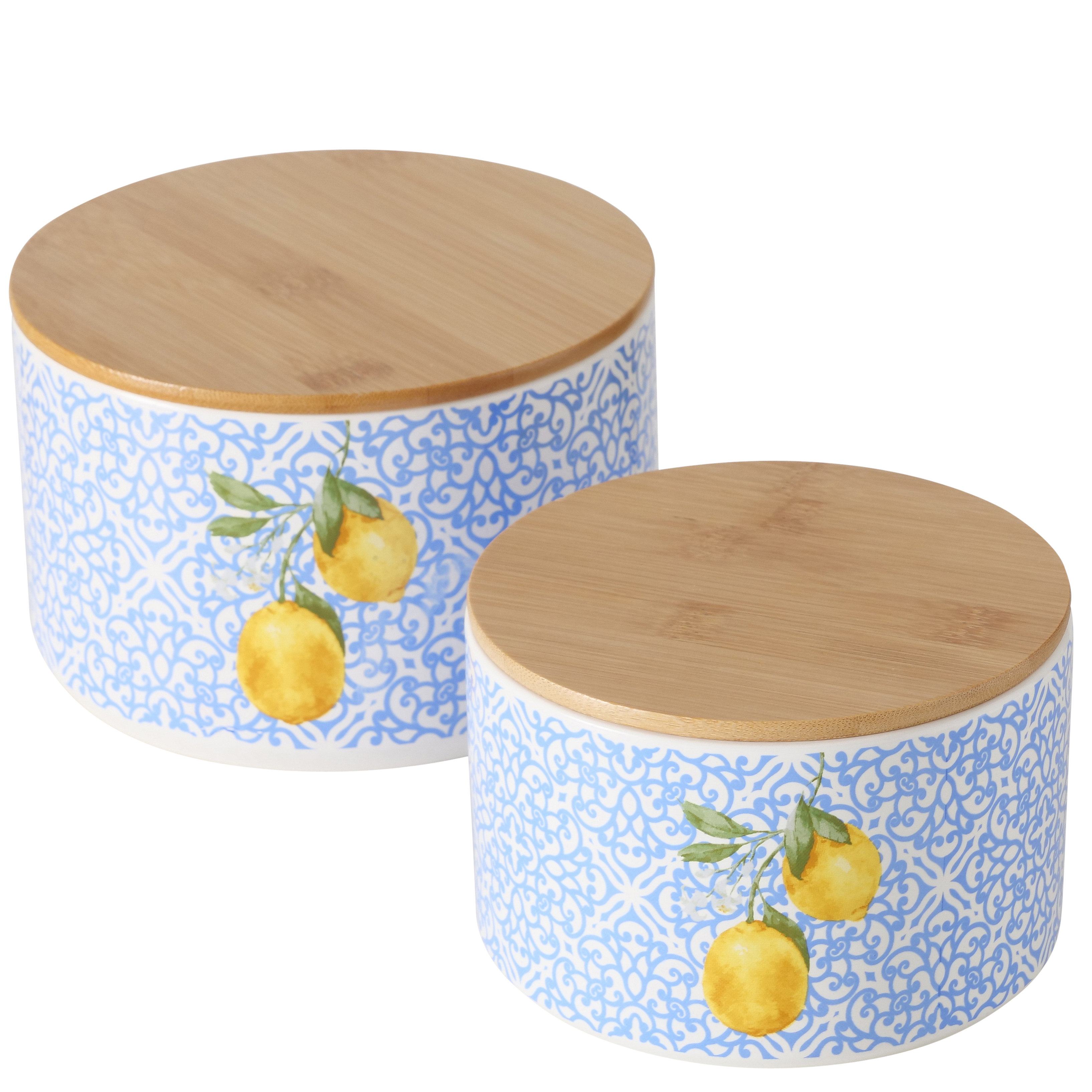 August Grove® Cenko Ceramic Food Storage Container - Set of 2 | Wayfair