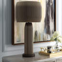 Global Views Crimp Table Lamp-Antique Nickel | Perigold