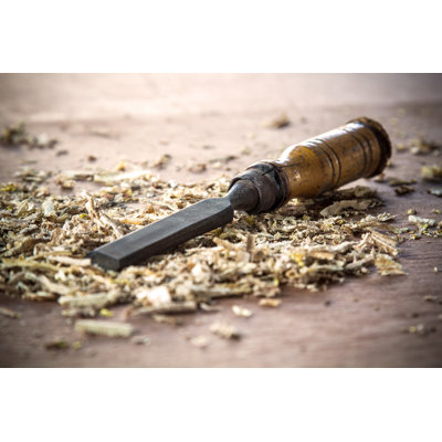 17 Stories Chisel Old Tool by Kumarn - Wrapped Canvas Print | Wayfair.co.uk